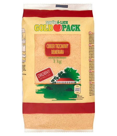 Cukier trzcinowy demerara nierafinowany drobny - VOG Polska